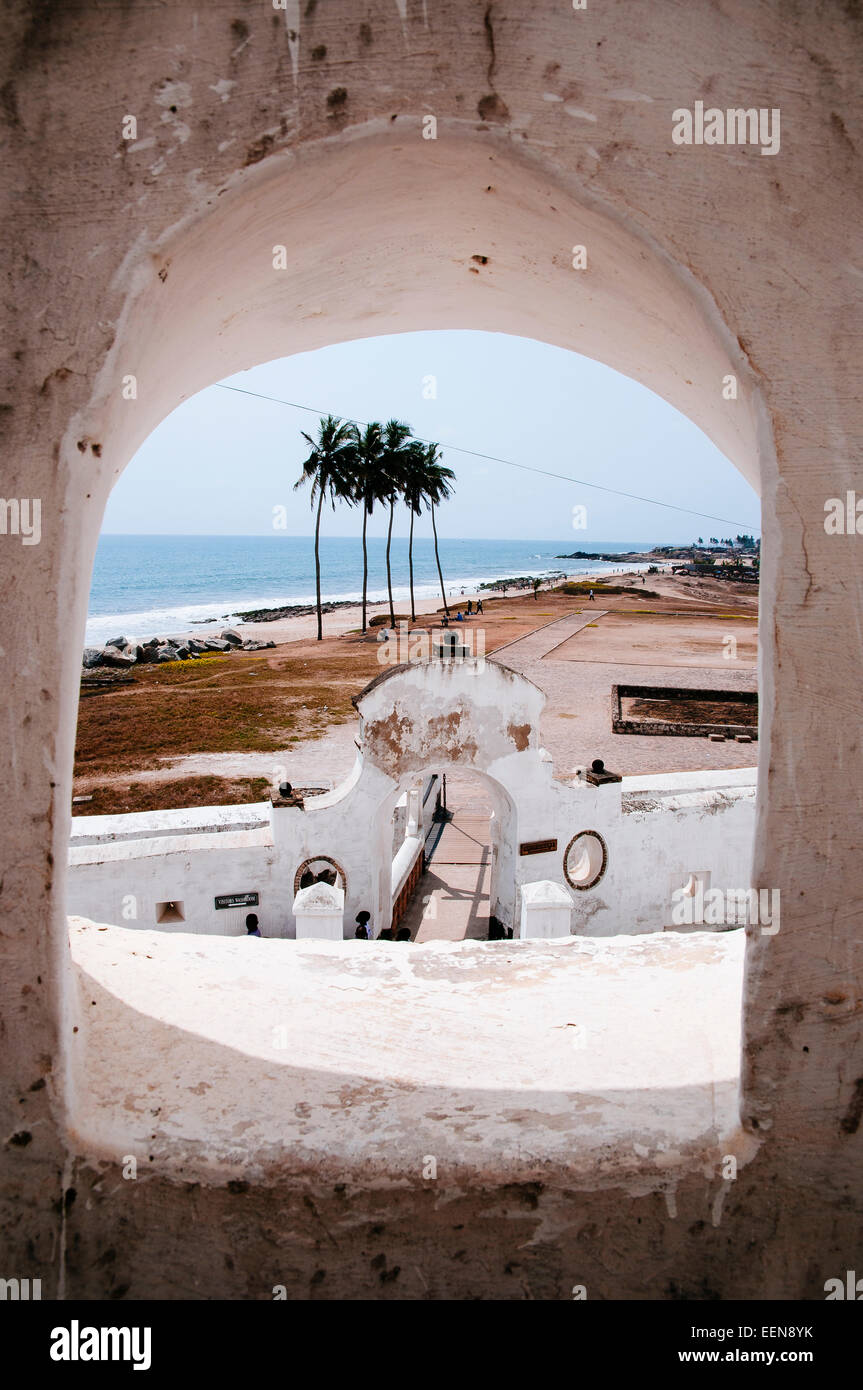Elmina beach from St George castle. Elmina, Ghana Stock Photo - Alamy