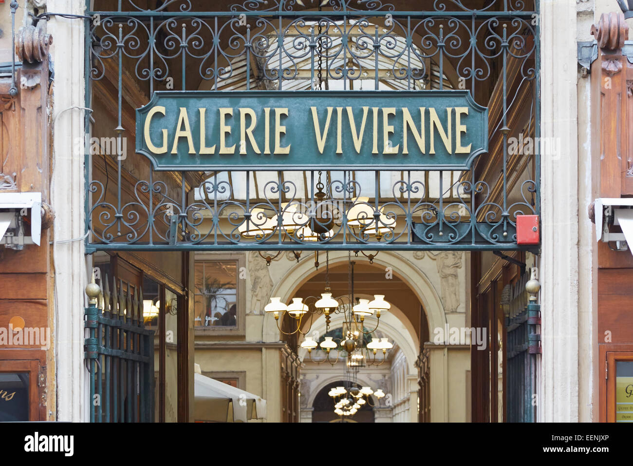 Paris, Galerie Vivienne entrance Stock Photo - Alamy