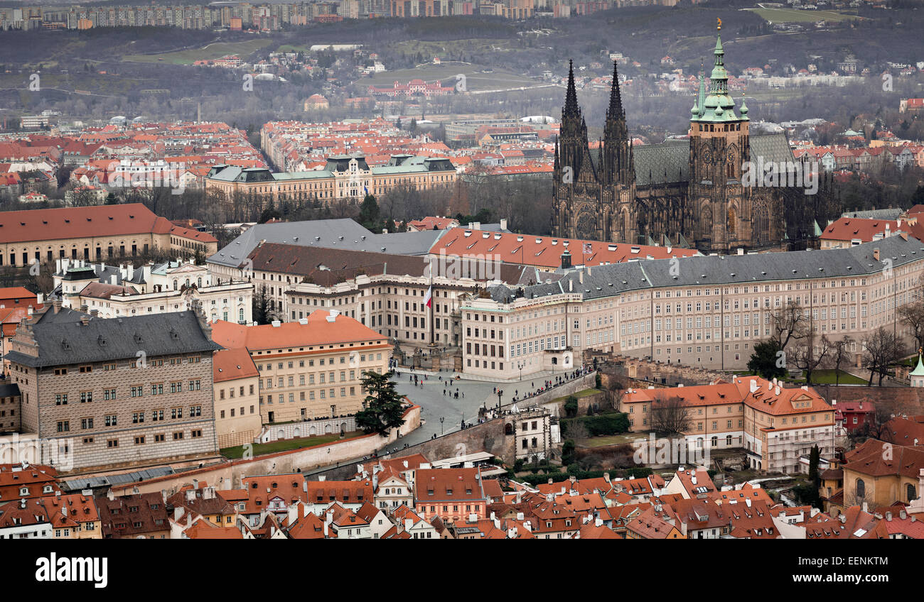 Prague vitus roof hi-res stock photography and images - Alamy