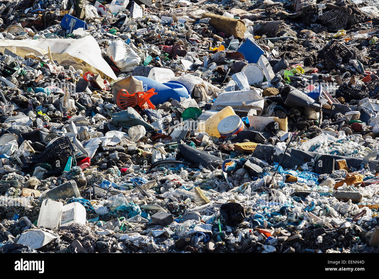 Landfill landscape. Great for environment and ecological themes Stock ...