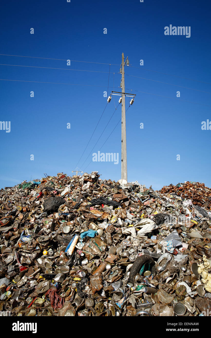 Pile of waste and trash for recycling or safe disposal, Great for ...