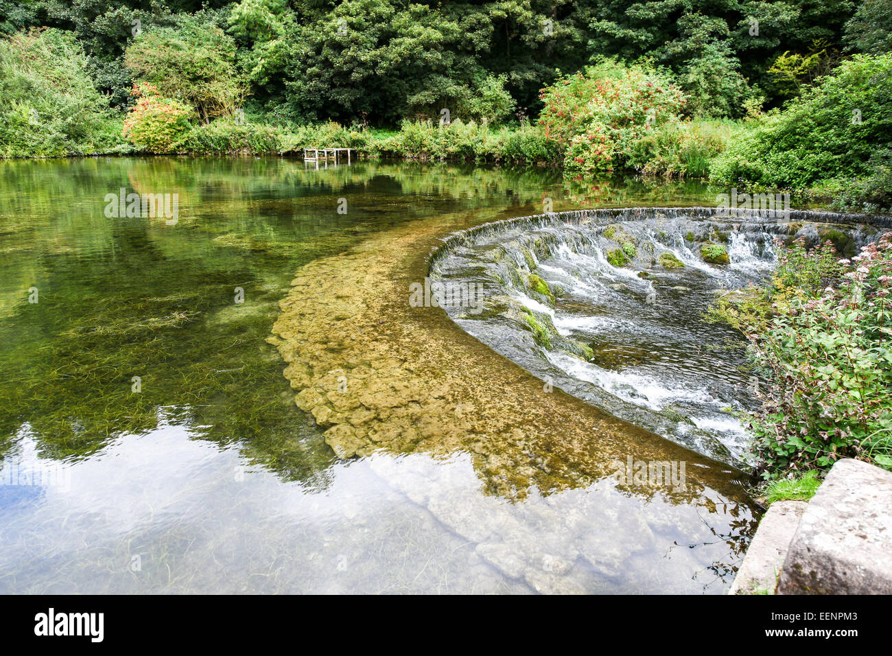 A trout pool, River Bradford, Bradford Dale, Youlgreave or Youlgrave ...