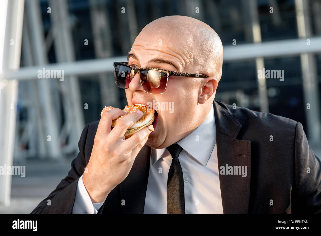 Fat bald man hi-res stock photography and images - Alamy