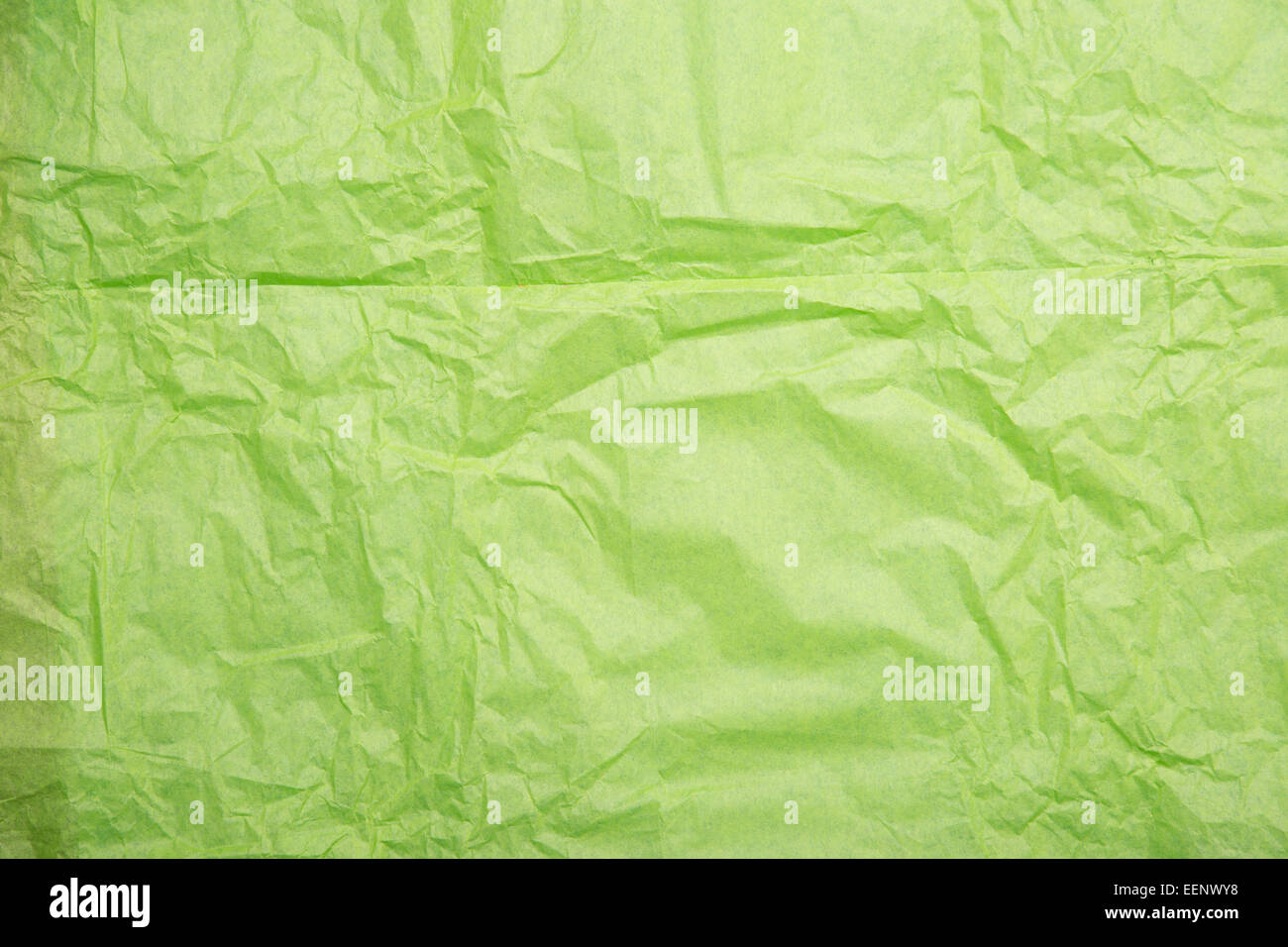 Wrinkled paper texture, green wrapping paper Stock Photo - Alamy