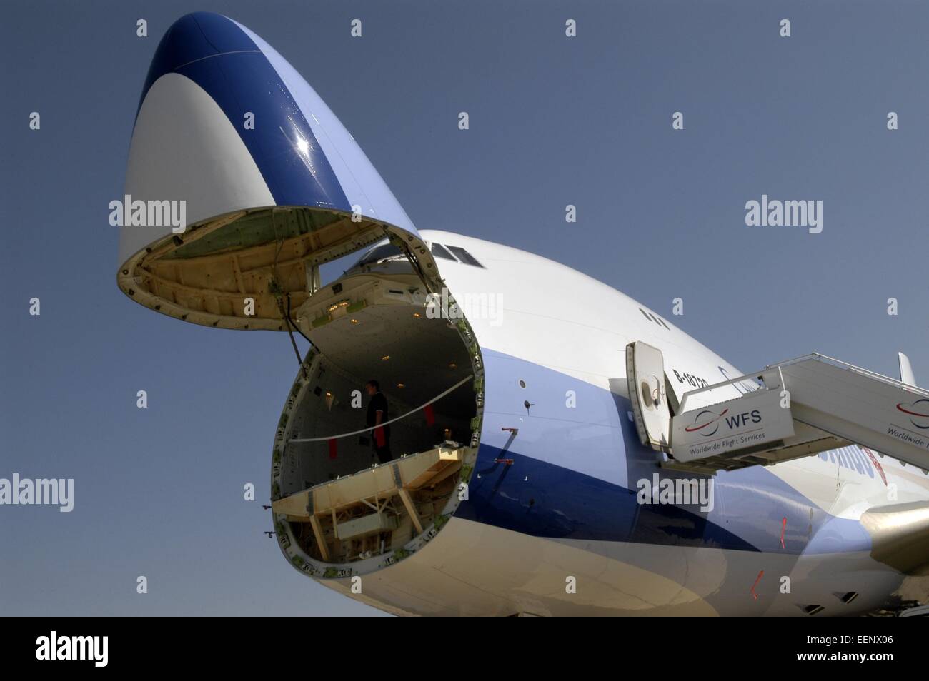 Boeing 747 cargo loading hi-res stock photography and images - Alamy