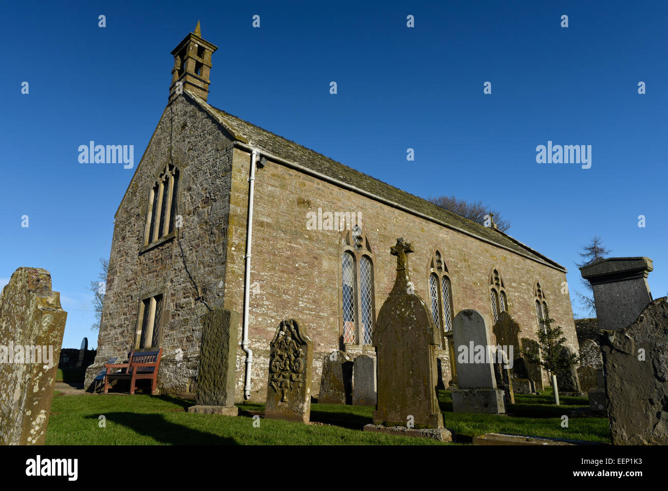 Aberlemno Church, Angus, where an 8th century Pictish stone "Aberlemno ...