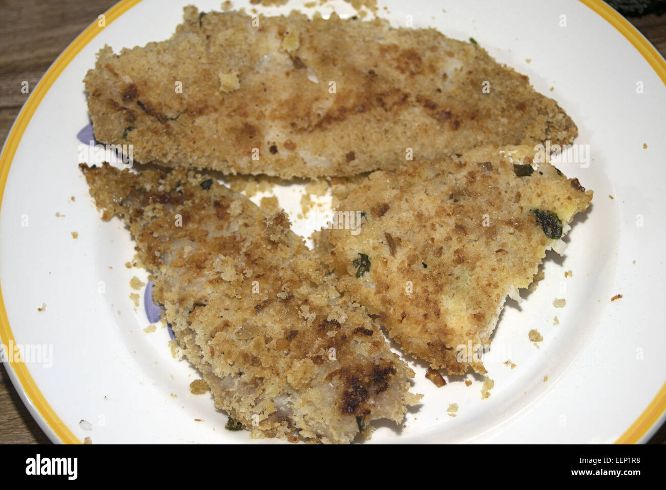 fried battered cod fillet Stock Photo - Alamy