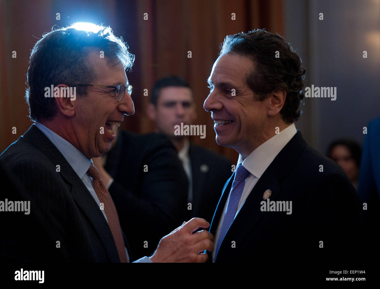Manhattan, New York, USA. 20th Jan, 2015. BILL RUDIN speaks with New ...