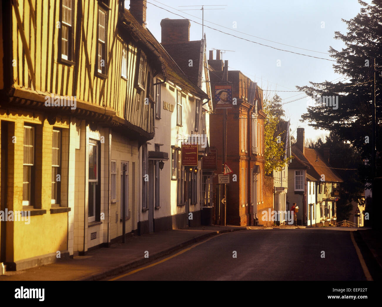 The Kings Head pub, Bildeston. Suffolk. England, UK. Circa 1990's Stock ...