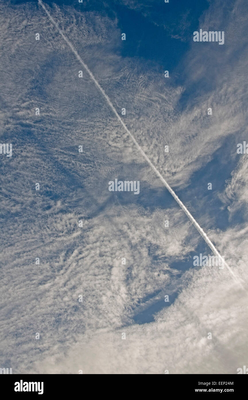 Shadow of aircraft contrail hi-res stock photography and images - Alamy