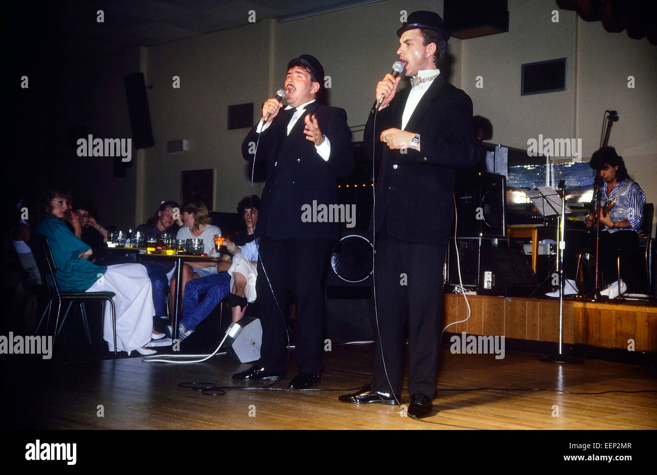 Cabaret entertainment at a Pontins Holiday Camp. Circa 1987. UK Stock ...