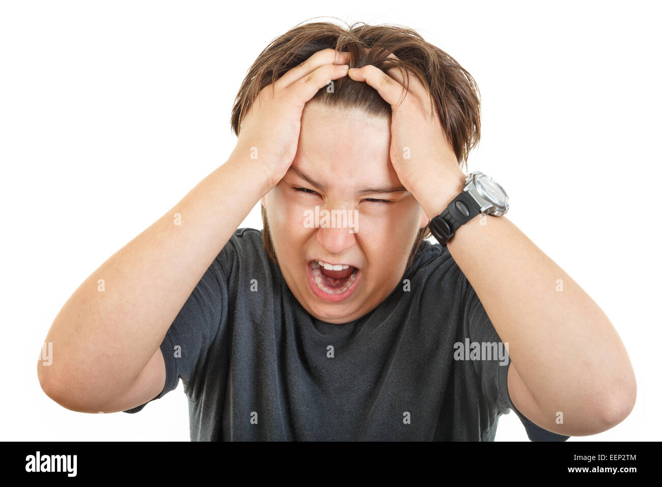 Scared kid hi-res stock photography and images - Alamy