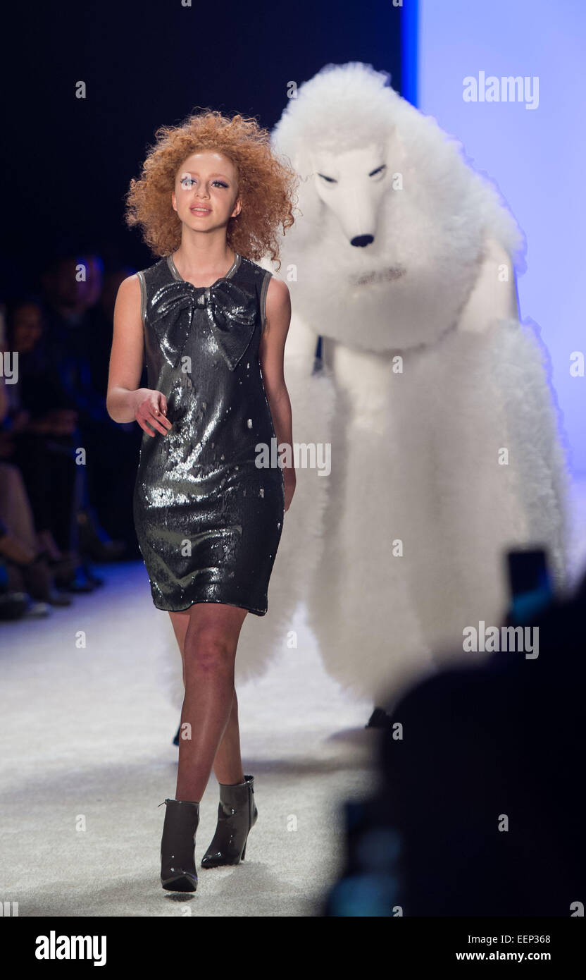 Berlin, Germany. 20th Jan, 2015. Model Anna Ermakowa, daughter of Boris ...