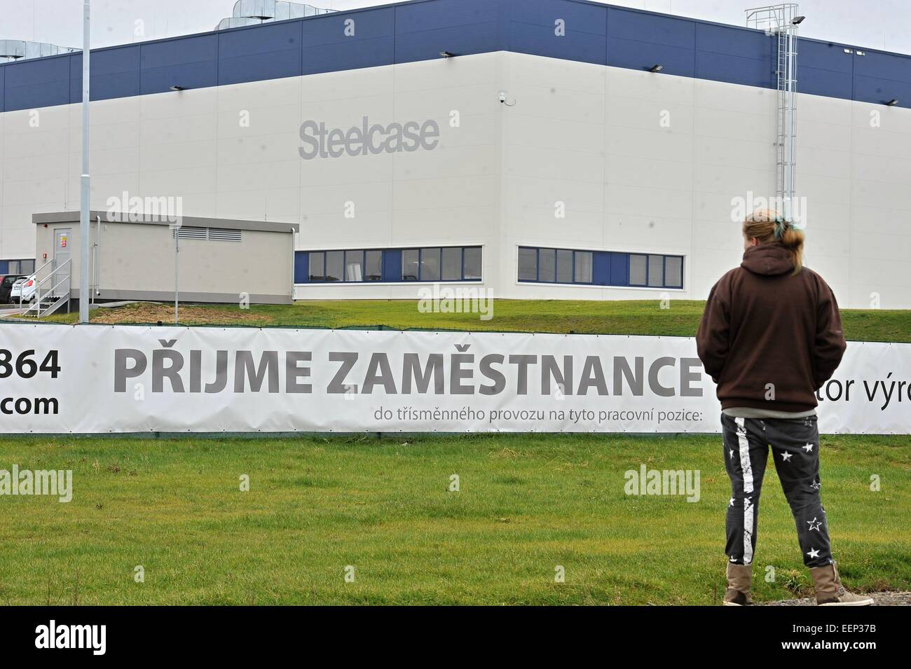 In the picture is seen the factory of US Steelcase, the biggest office ...