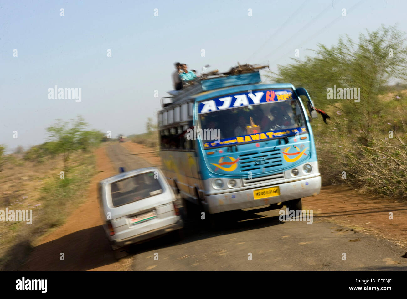 A Janani Express ambulance, Janani means “mother” in Hindi, transports ...