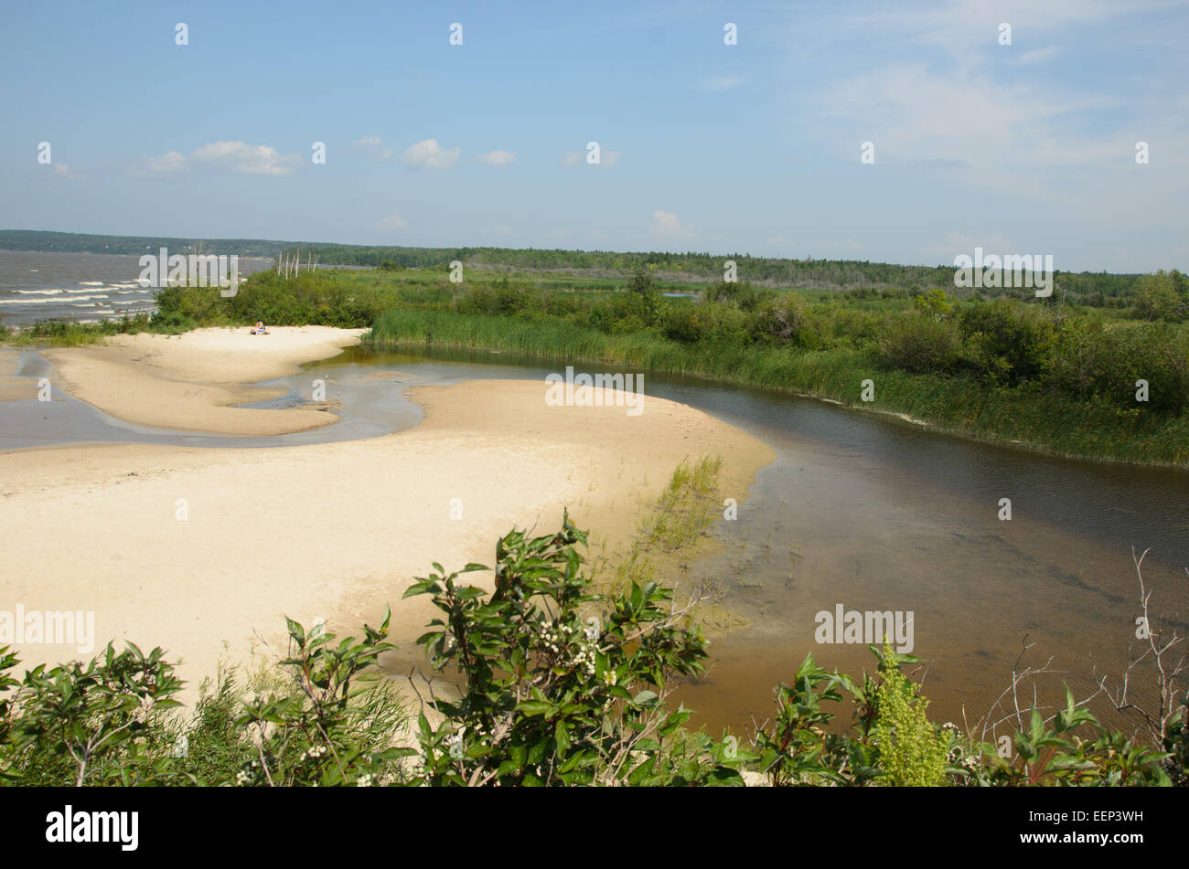 Grand Beach, Manitoba, end of east coast Stock Photo - Alamy
