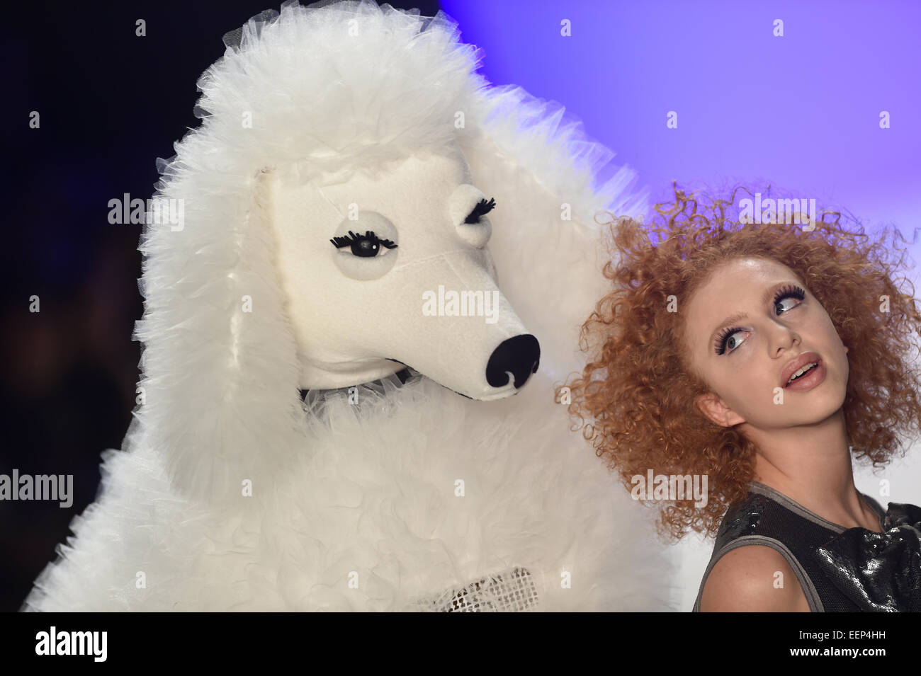 Berlin, Germany. 20th Jan, 2015. Model Anna Ermakowa, daughter of Boris ...