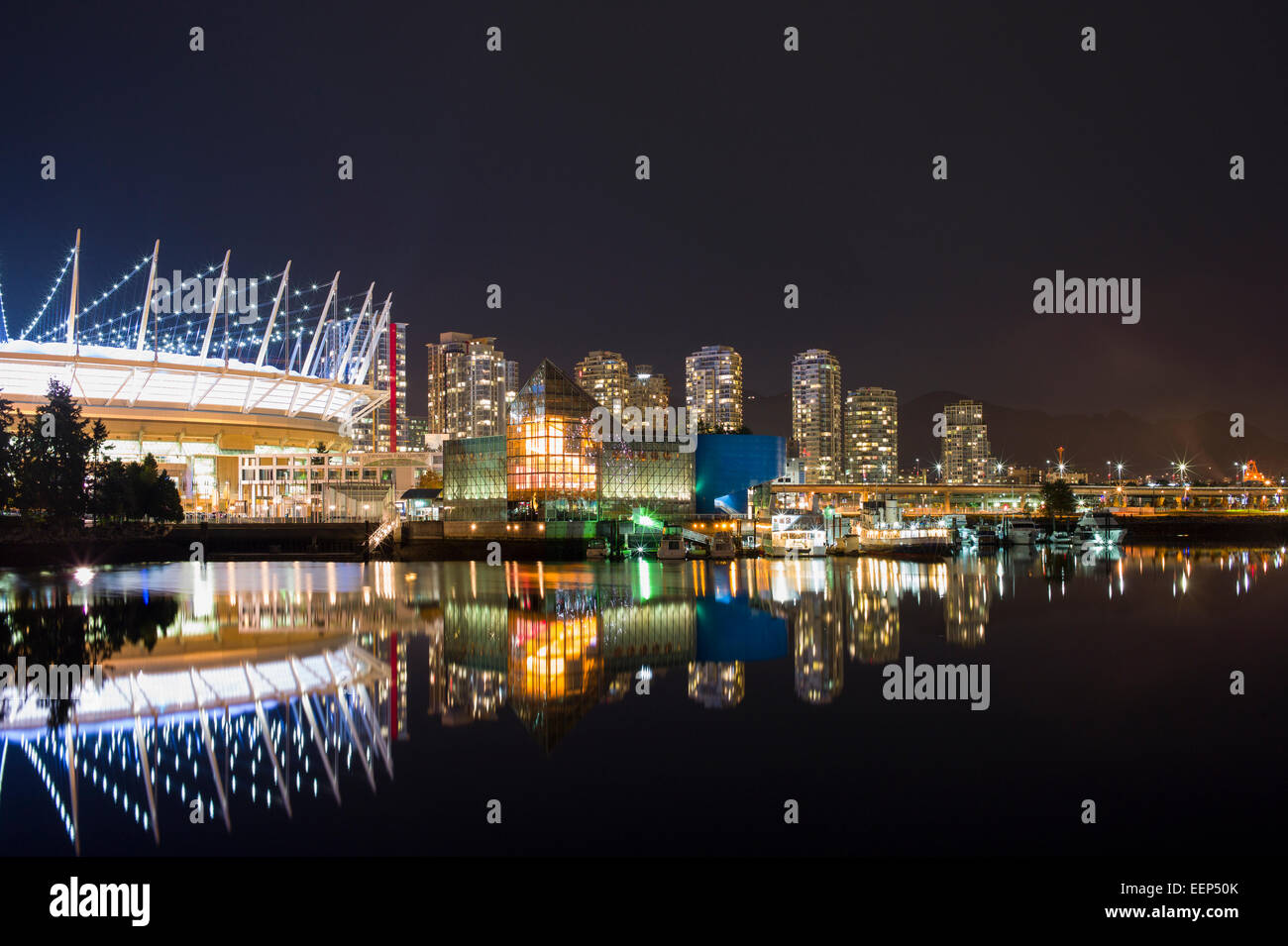 False Creek at Night Stock Photo - Alamy