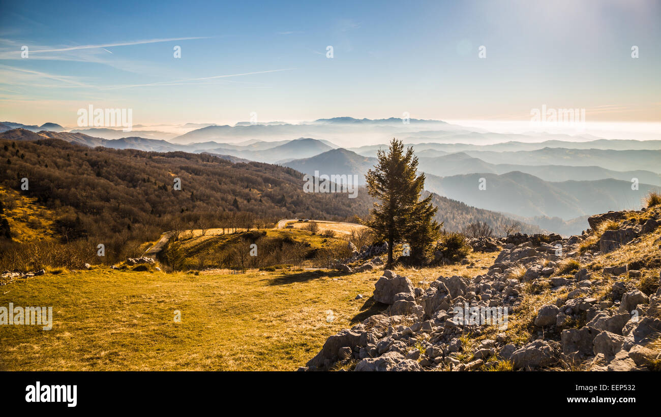 Fall coming in italian alps hi-res stock photography and images - Alamy