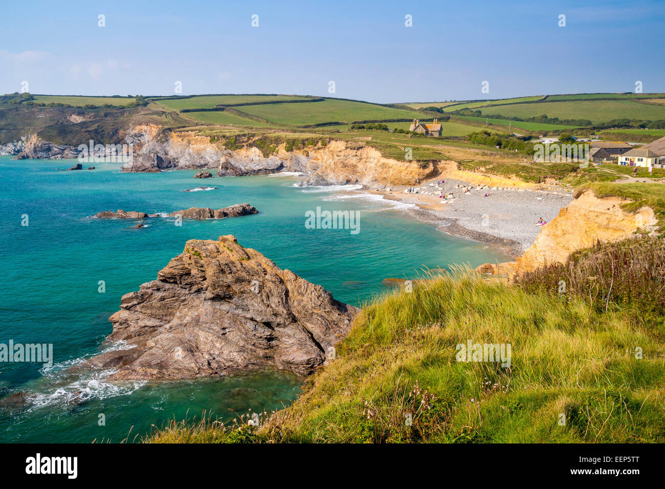 The beautiful Dollar Cove at Gunwalloe, Cornwall England UK Europe ...