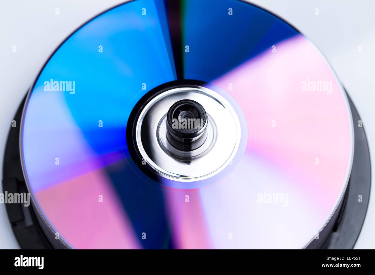 Image shows some Compact disks isolated on white background Stock Photo ...