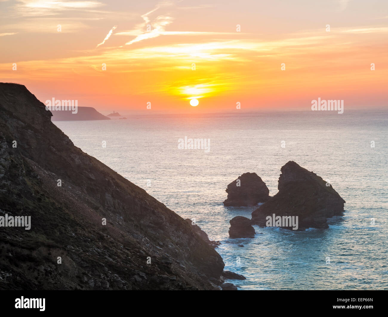 Sunset sunrise cornwall hi-res stock photography and images - Alamy