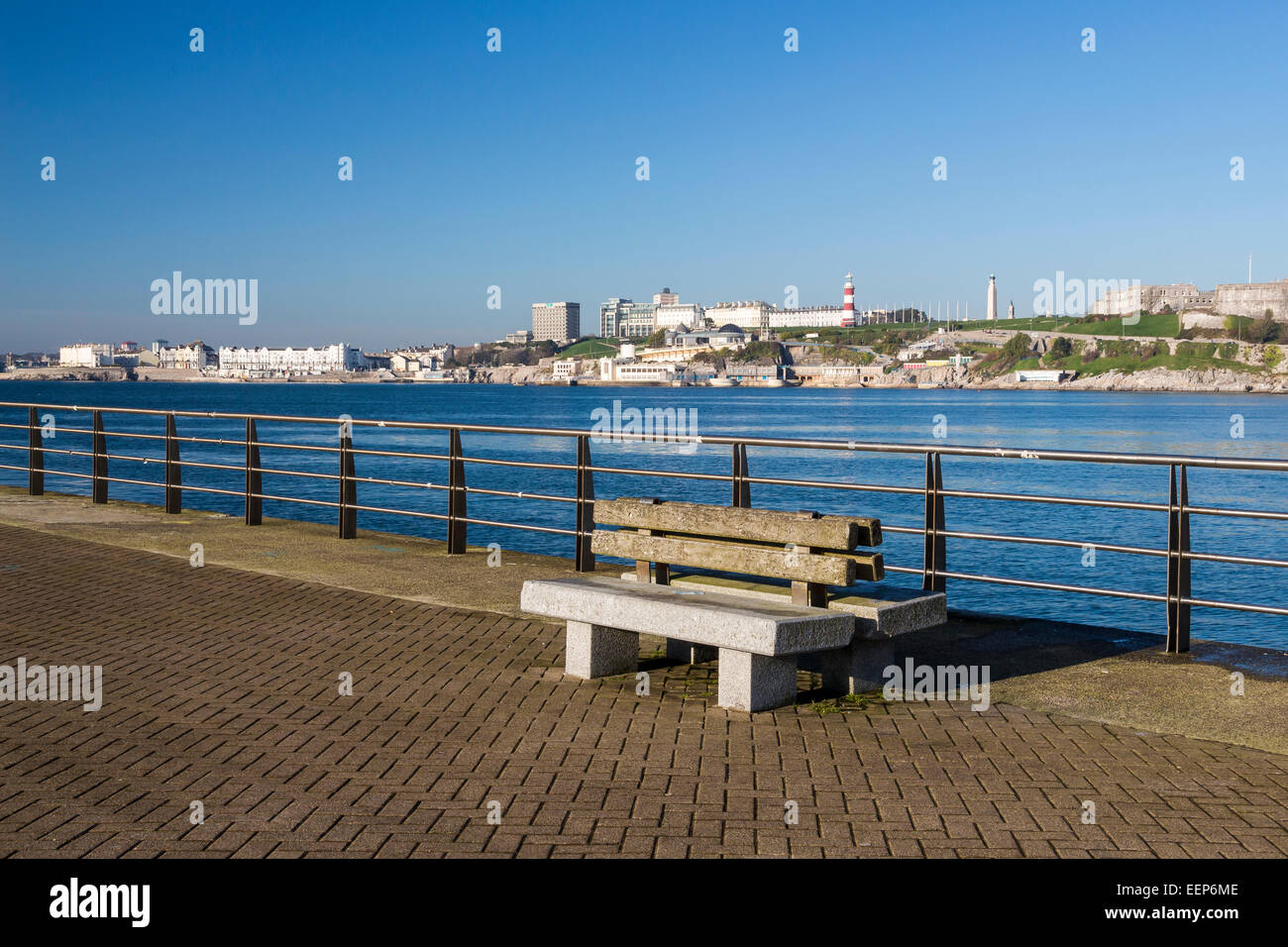 Mount Batten breakwater Plymouth Devon England UK Europe Stock Photo ...