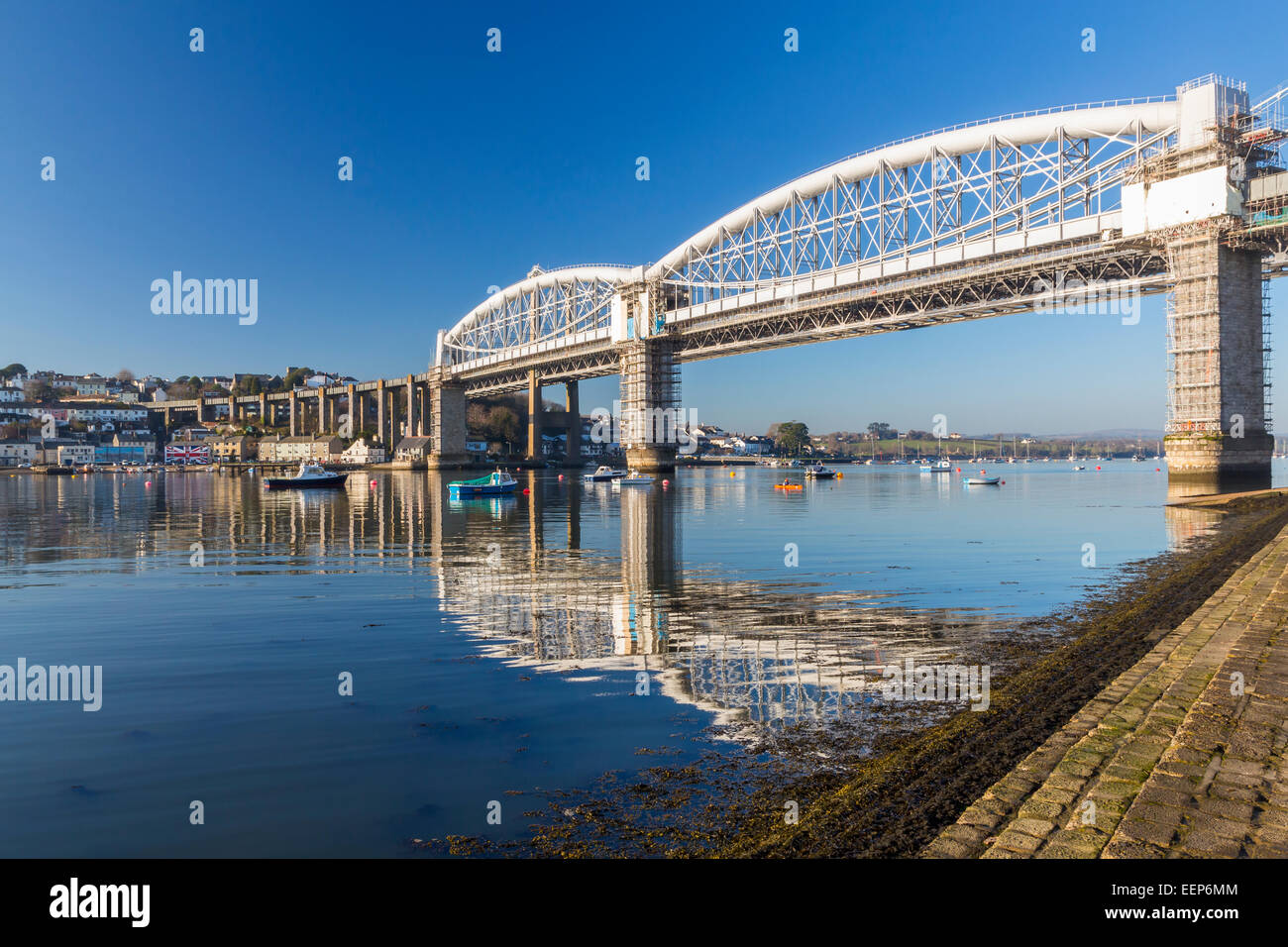 Royal Albert Bridge designed by Isambard Kingdom Brunel as seen from ...