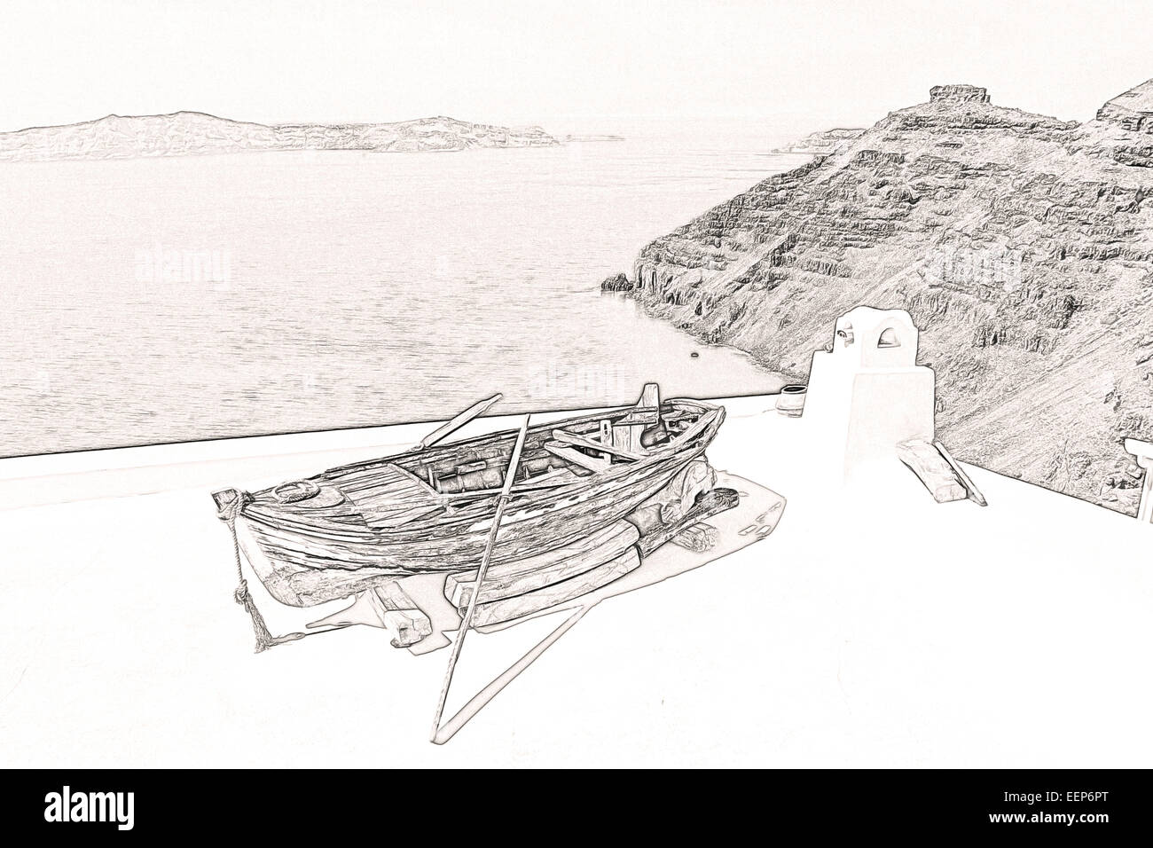 Boat in the roof Stock Photo - Alamy