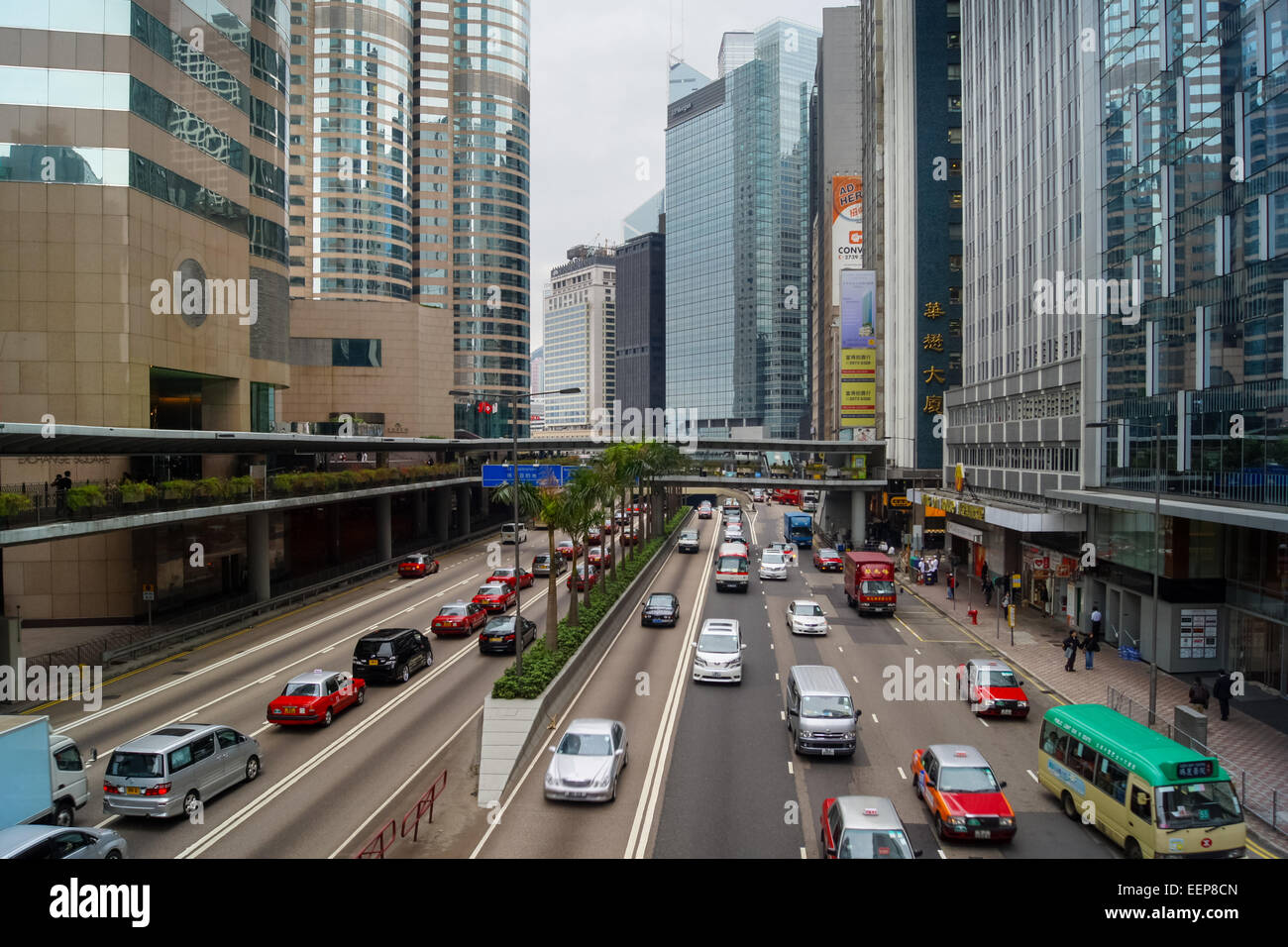 Connaught Road Central, Hong Kong Stock Photo - Alamy