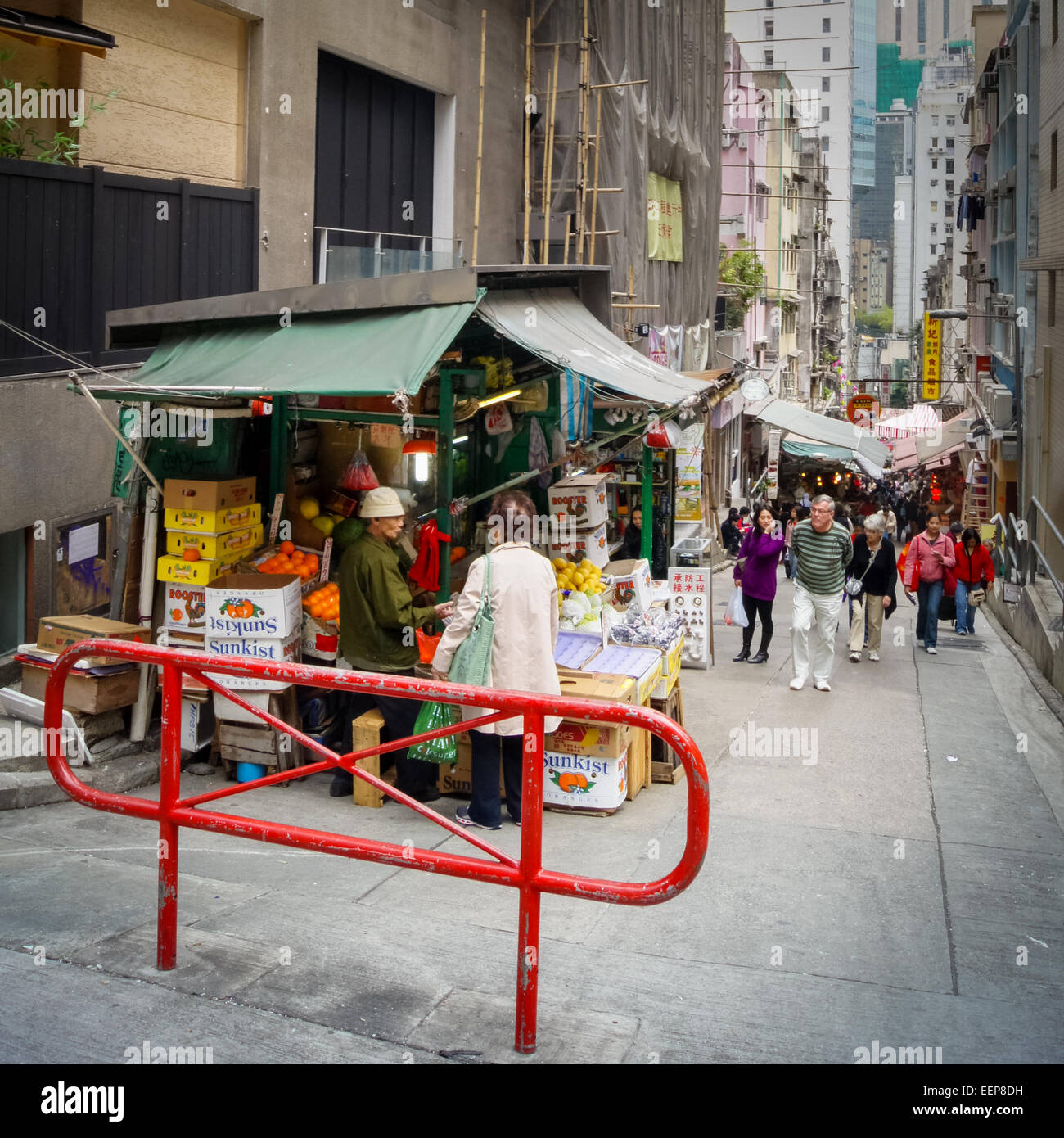 Graham Street, Central, Hong Kong Stock Photo - Alamy