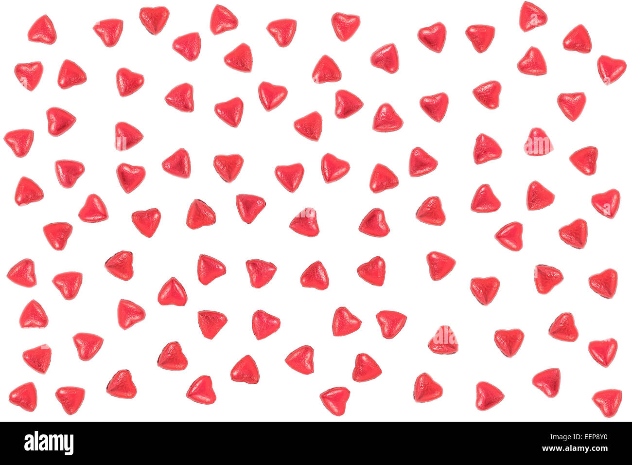 Valentine Background made with red hearts Stock Photo - Alamy