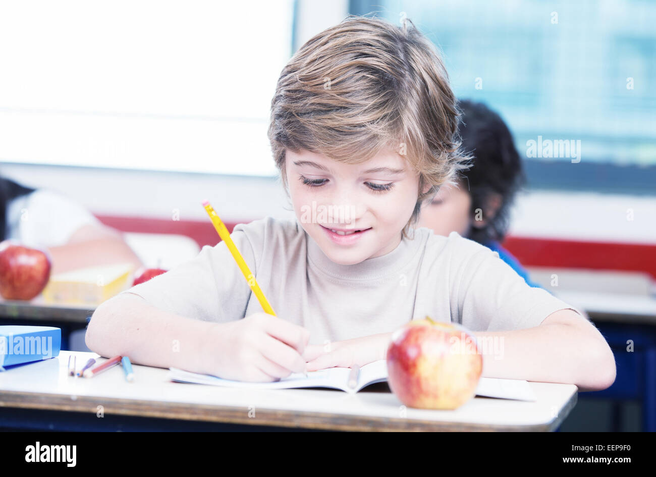 Primary school class writing hi-res stock photography and images - Alamy