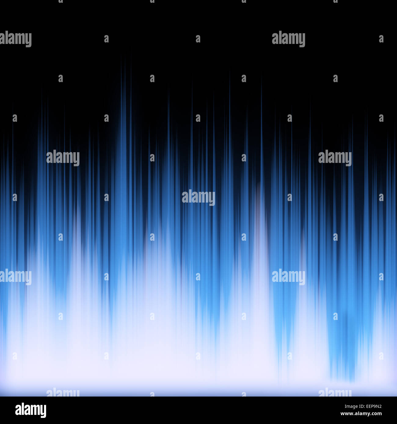 Blue Glowing Audio Waveform Stock Photo - Alamy