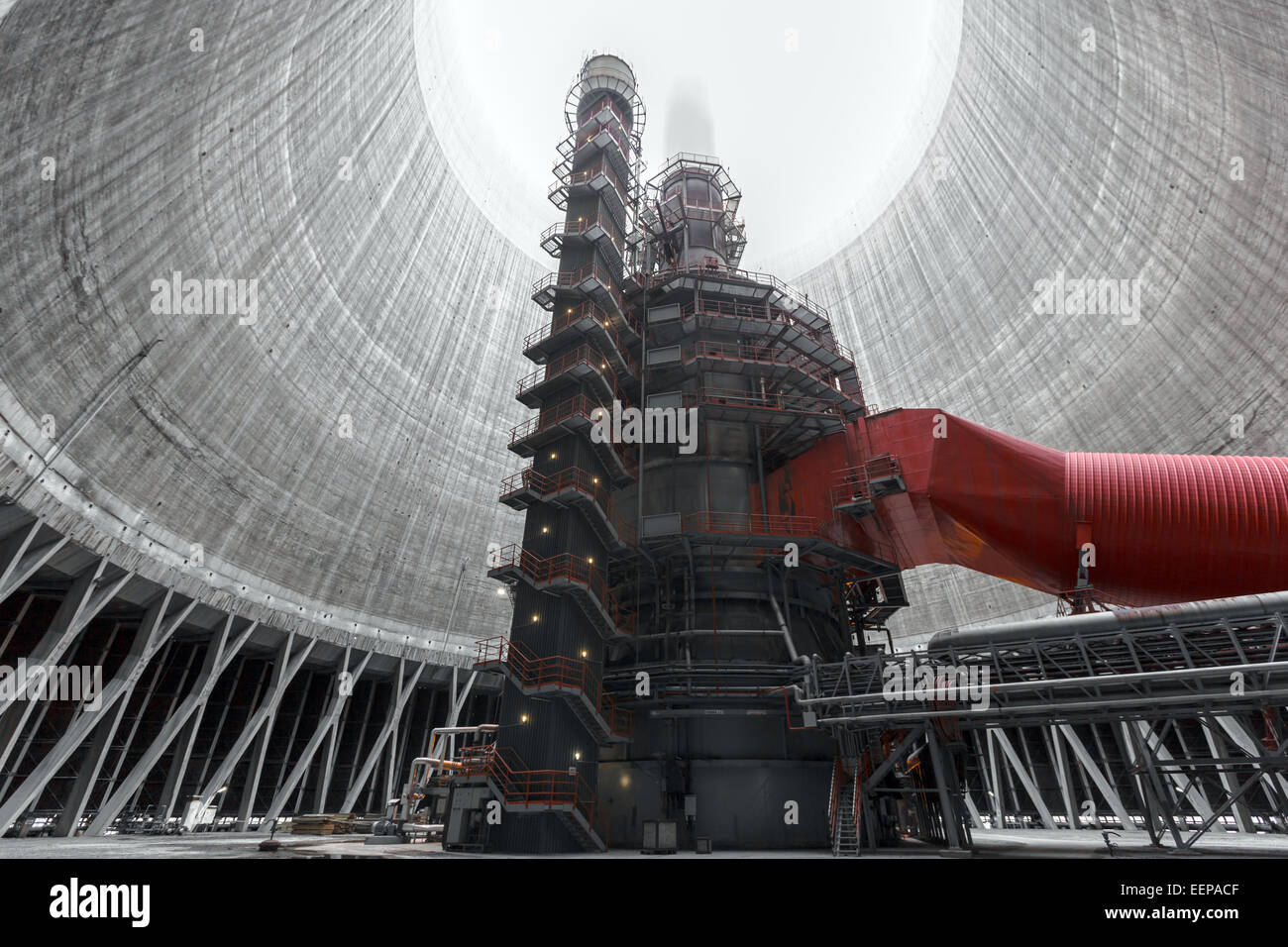 Thermal power plant interior Stock Photo - Alamy