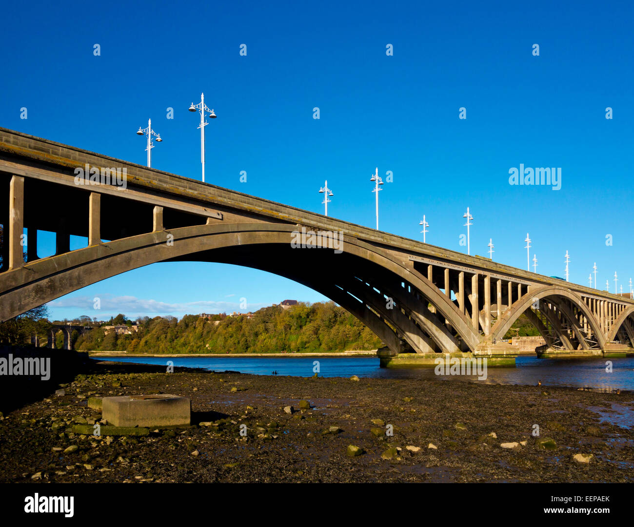 The Royal Tweed Bridge in Berwick Upon Tweed Northumberland England UK ...