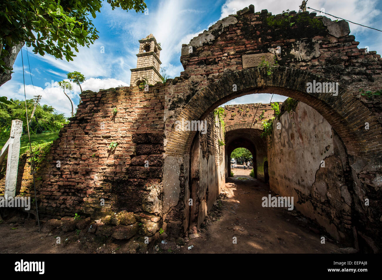 Ruins of the old Dutch fort in Negombo, Western Province, Sri Lanka ...