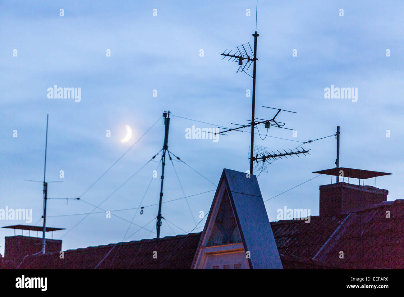Radio and tv antennas hi-res stock photography and images - Alamy