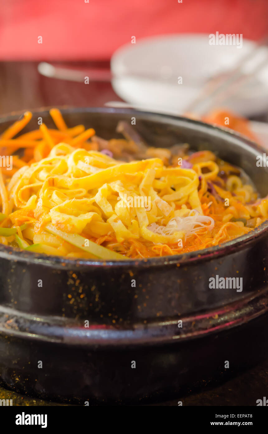 Spicy Korean-style stew pan Stock Photo - Alamy