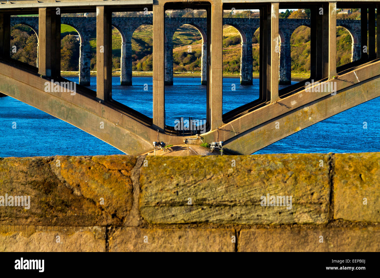The Royal Tweed Bridge in Berwick Upon Tweed Northumberland England UK ...