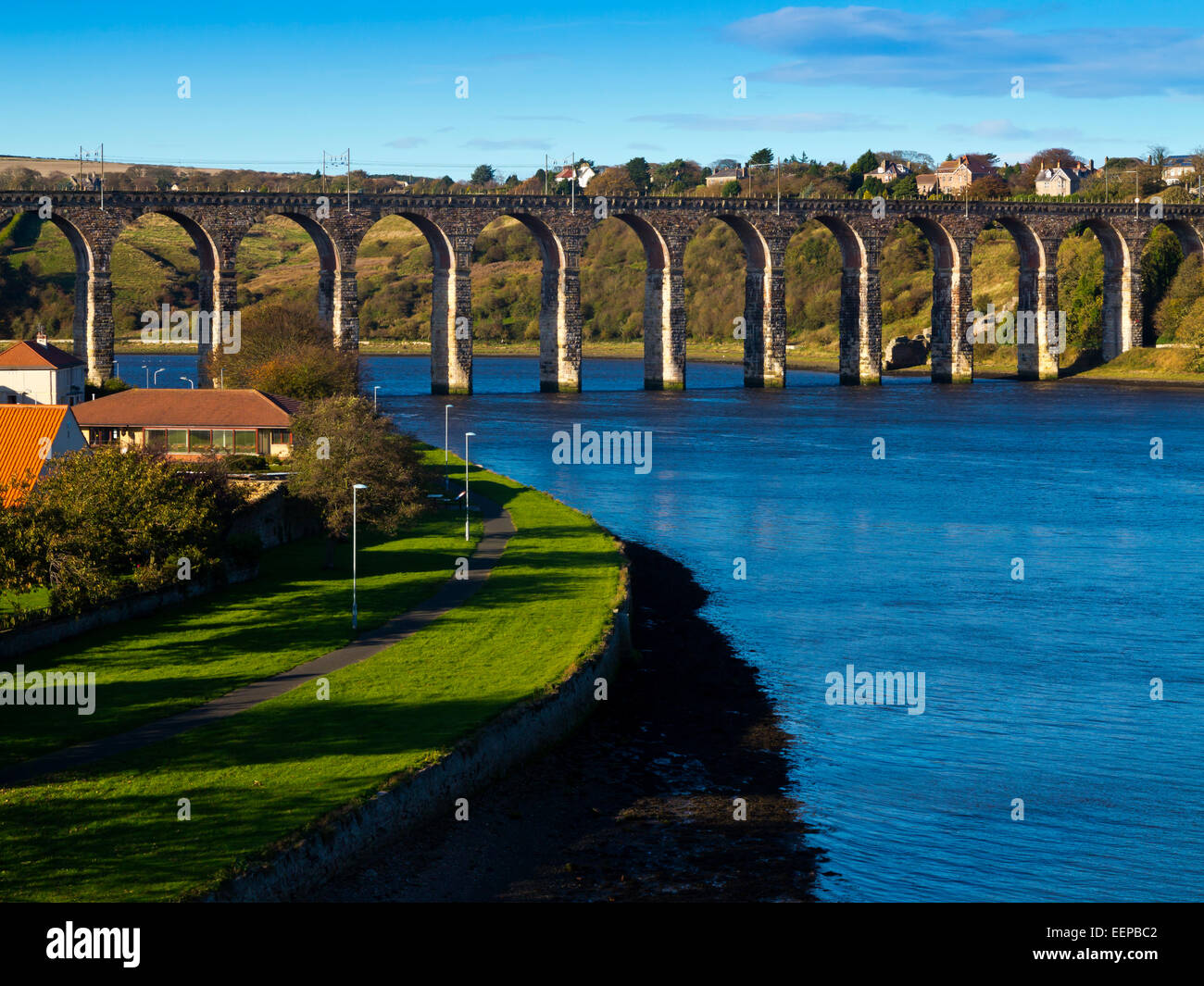 Royal Border Bridge at Berwick Upon Tweed Northumberland UK designed by ...