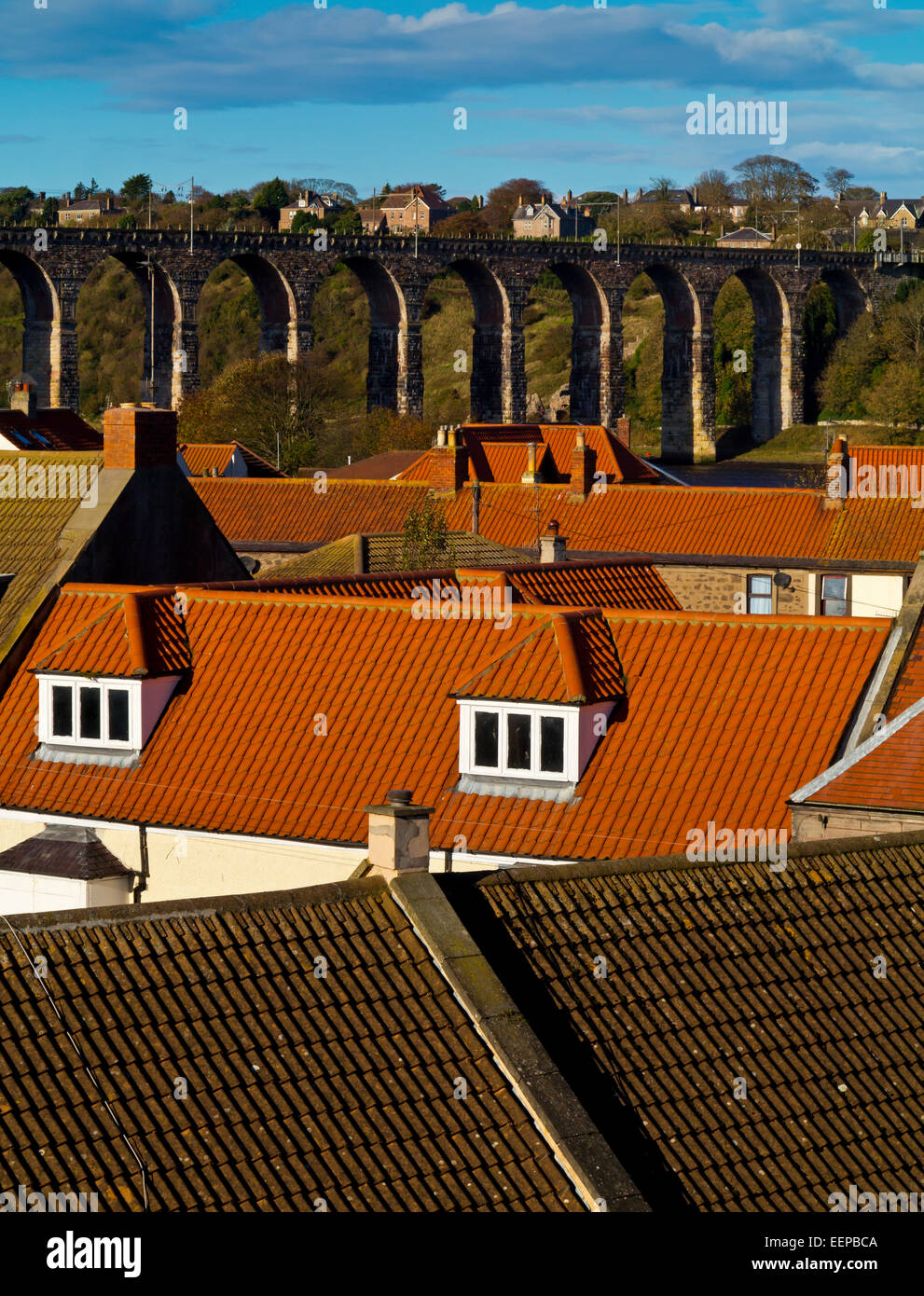 Royal Border Bridge at Berwick Upon Tweed Northumberland UK designed by ...
