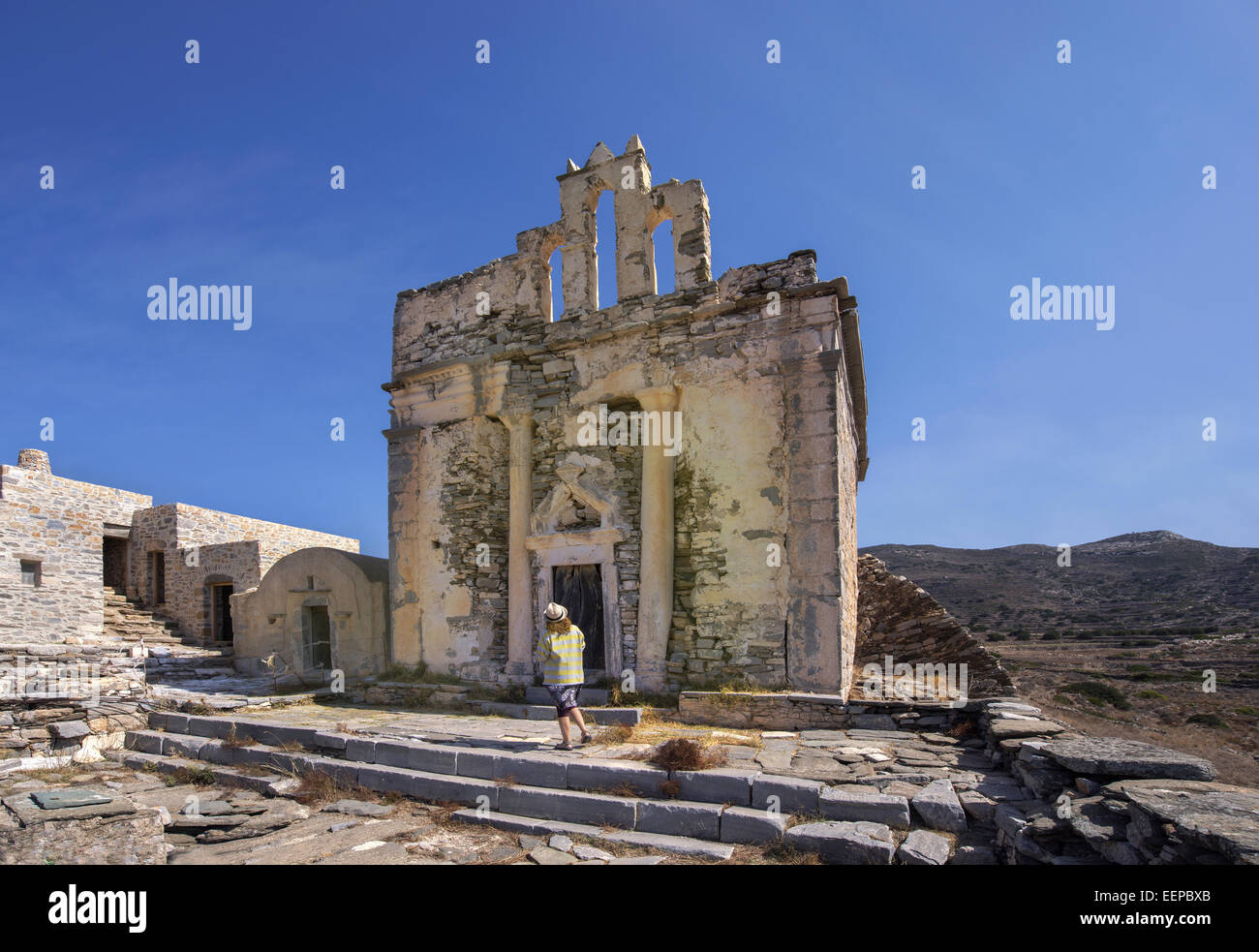 Episkopi monument built with parts of the ancient temple of god Apollo ...