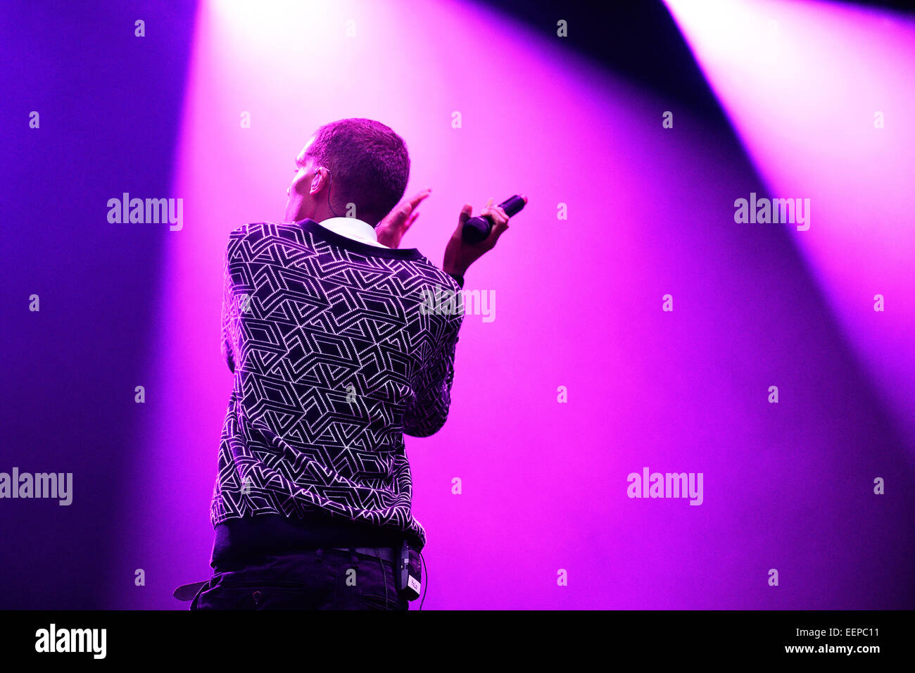 BARCELONA - MAY 28: Stromae, Belgian singer who plays House, New Beat ...