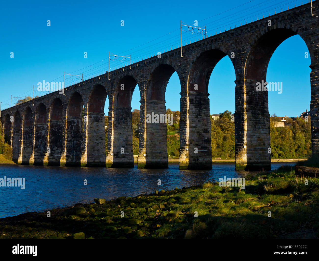 Royal Border Bridge at Berwick Upon Tweed Northumberland UK designed by ...