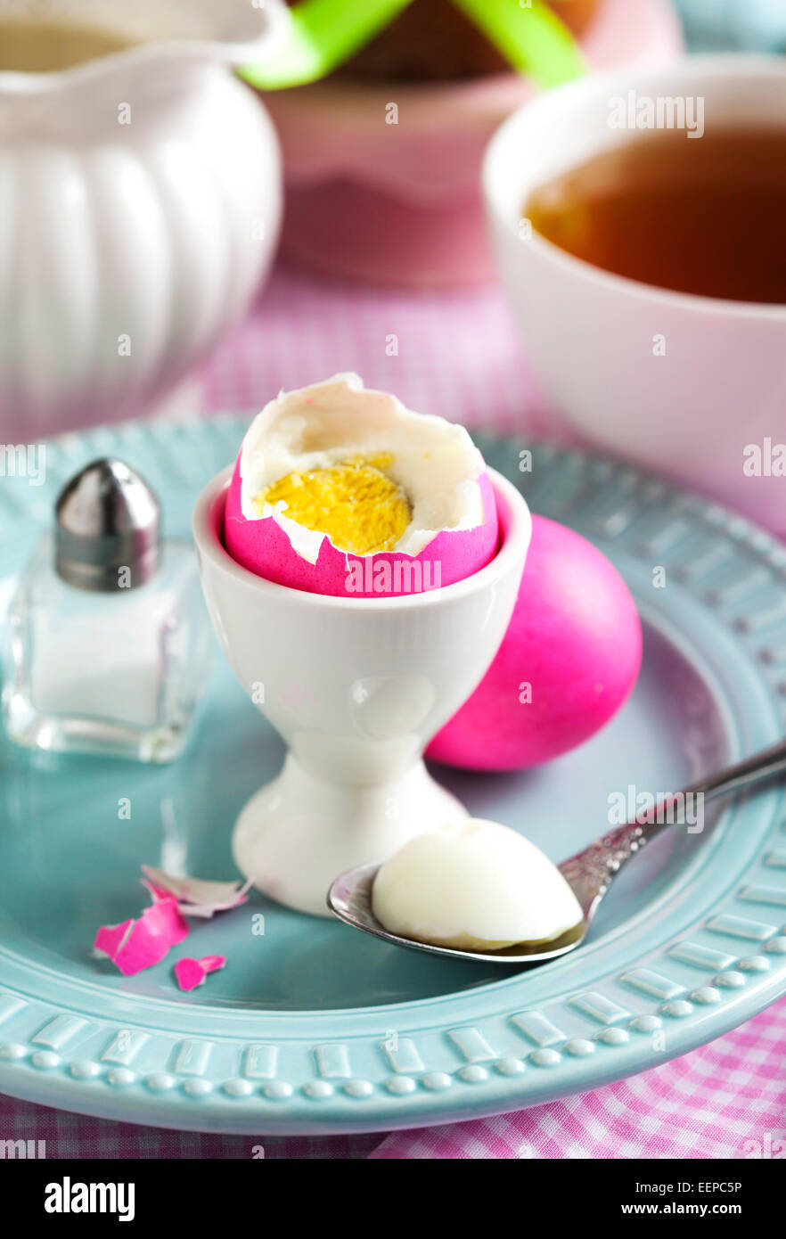 Easter boiled egg Stock Photo - Alamy