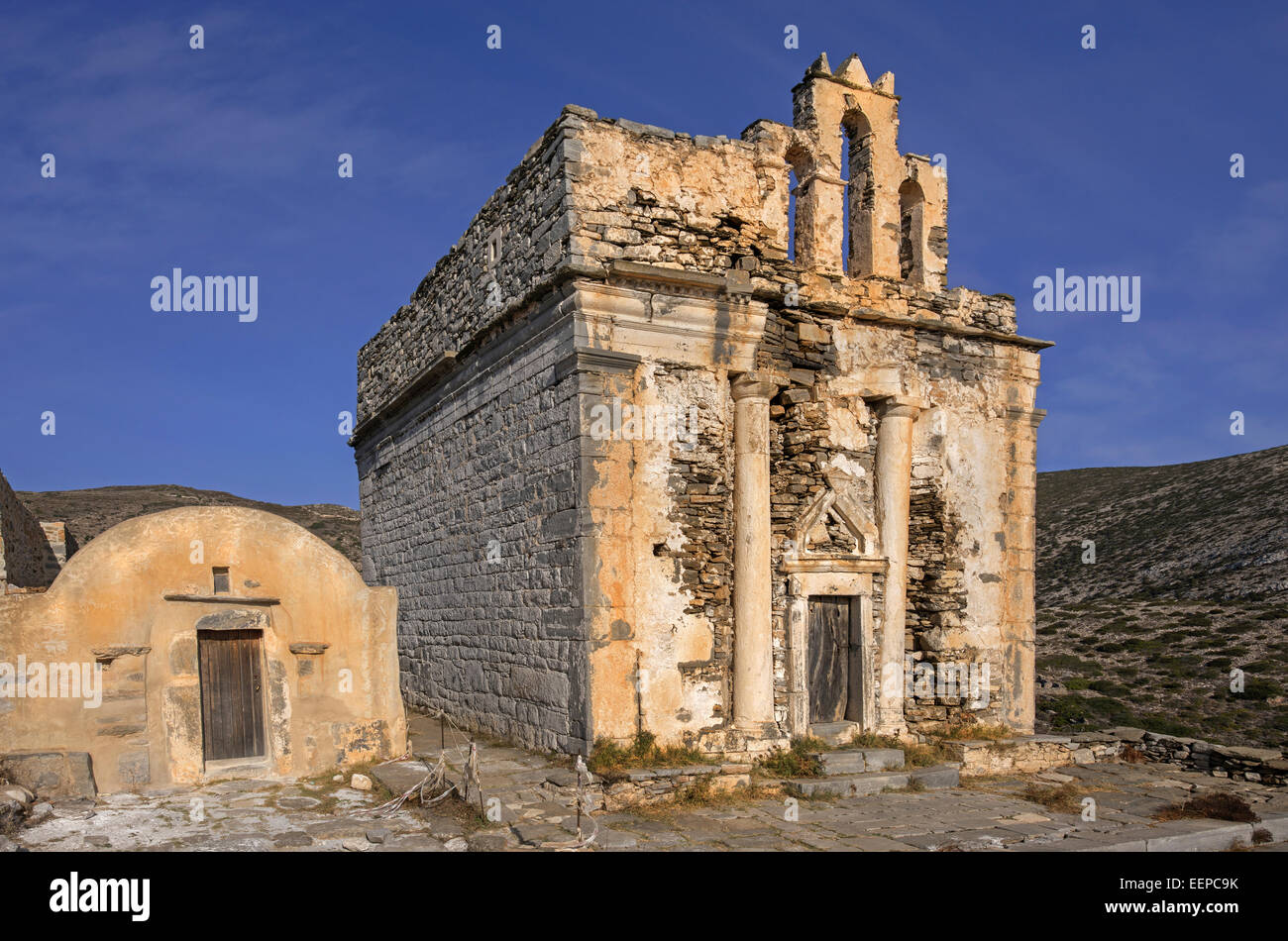 Episkopi monument built with parts of the ancient temple of god Apollo ...