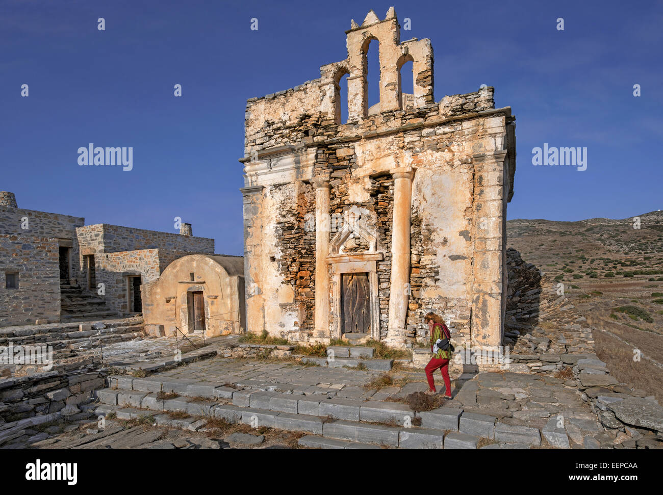 Episkopi monument built with parts of the ancient temple of god Apollo ...