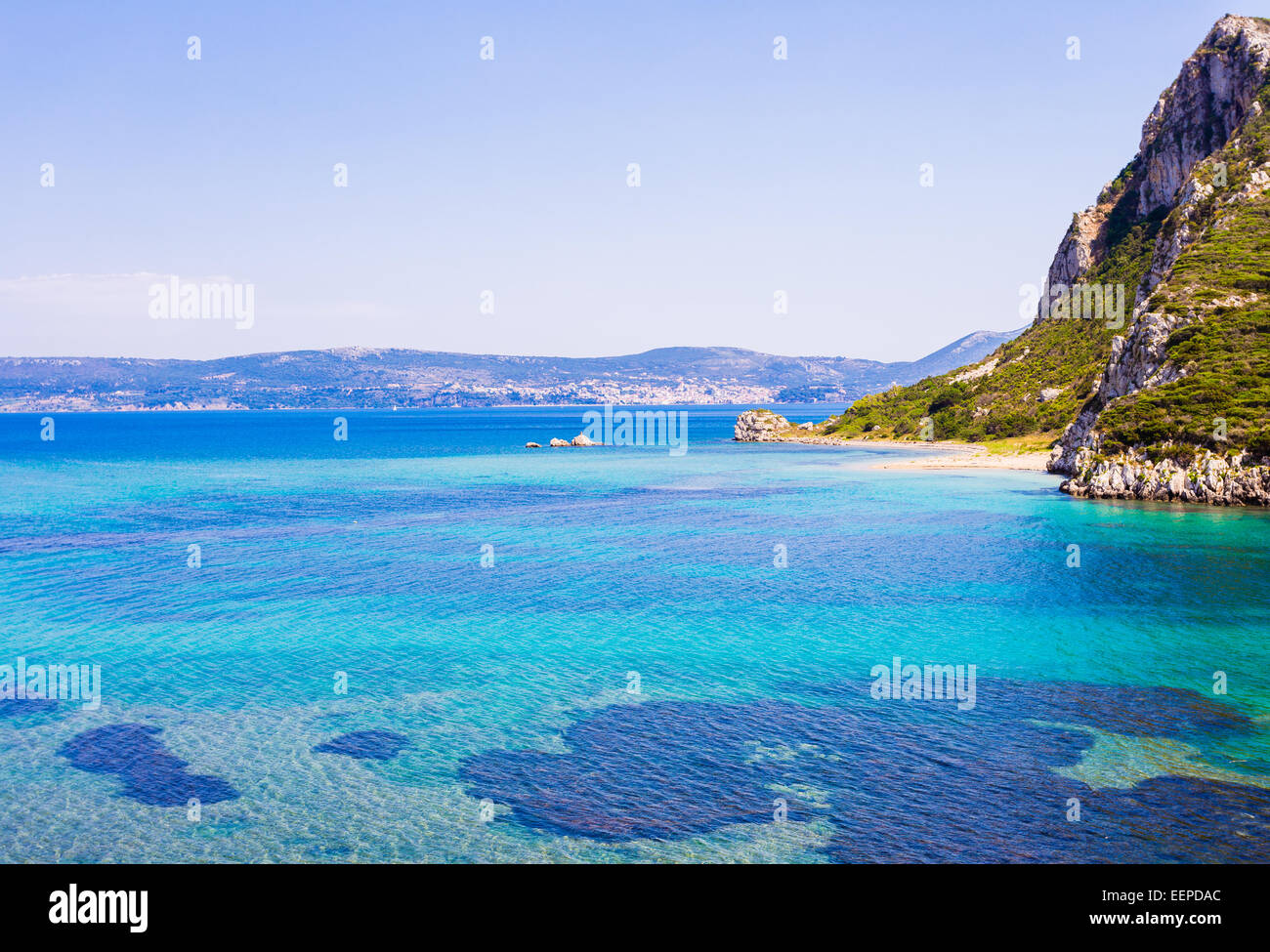 seascape of Ionion sea, Navarino bay, Peloponnese Stock Photo - Alamy