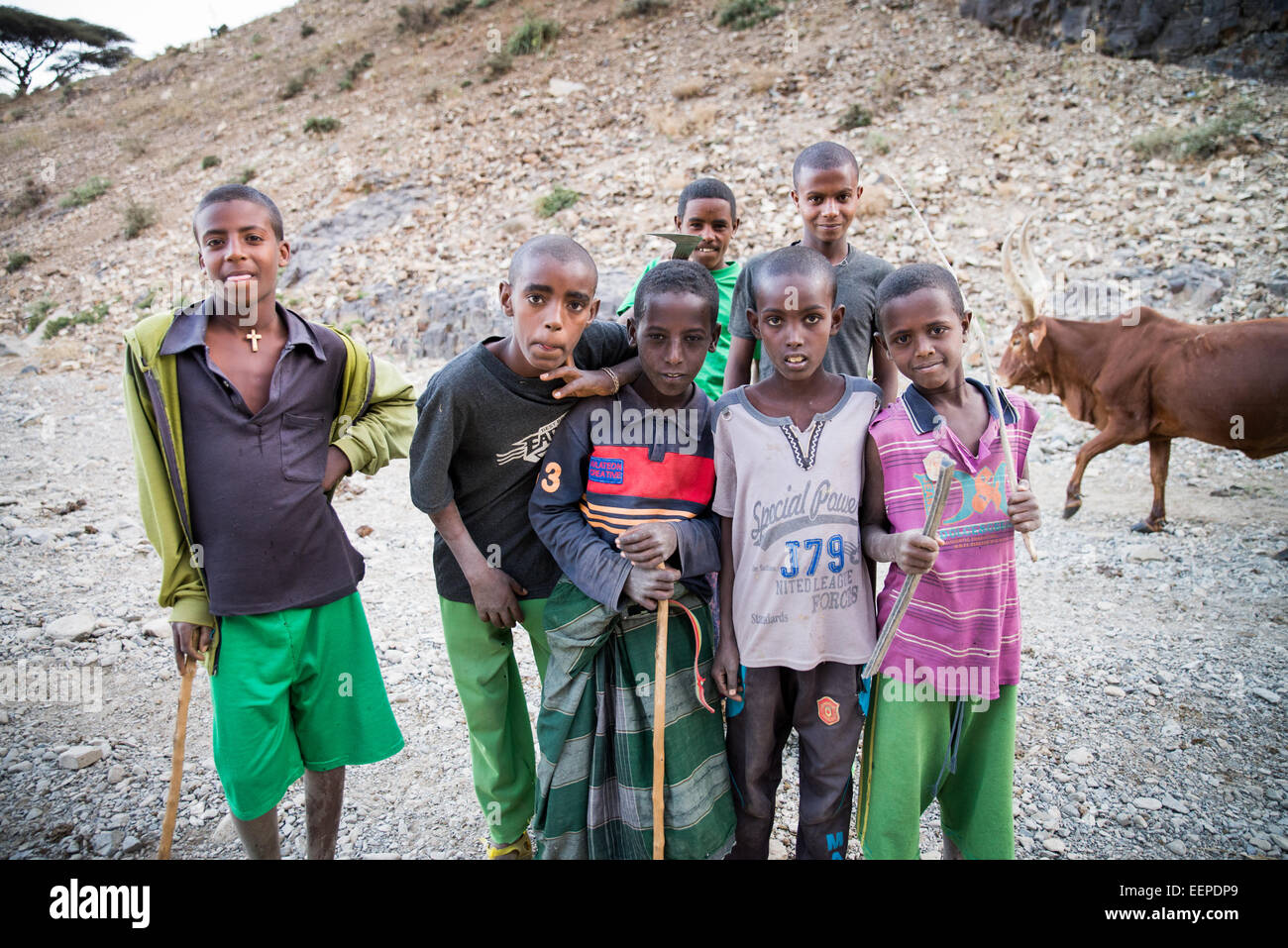 Ethiopian children, Ethiopia, Africa Stock Photo - Alamy
